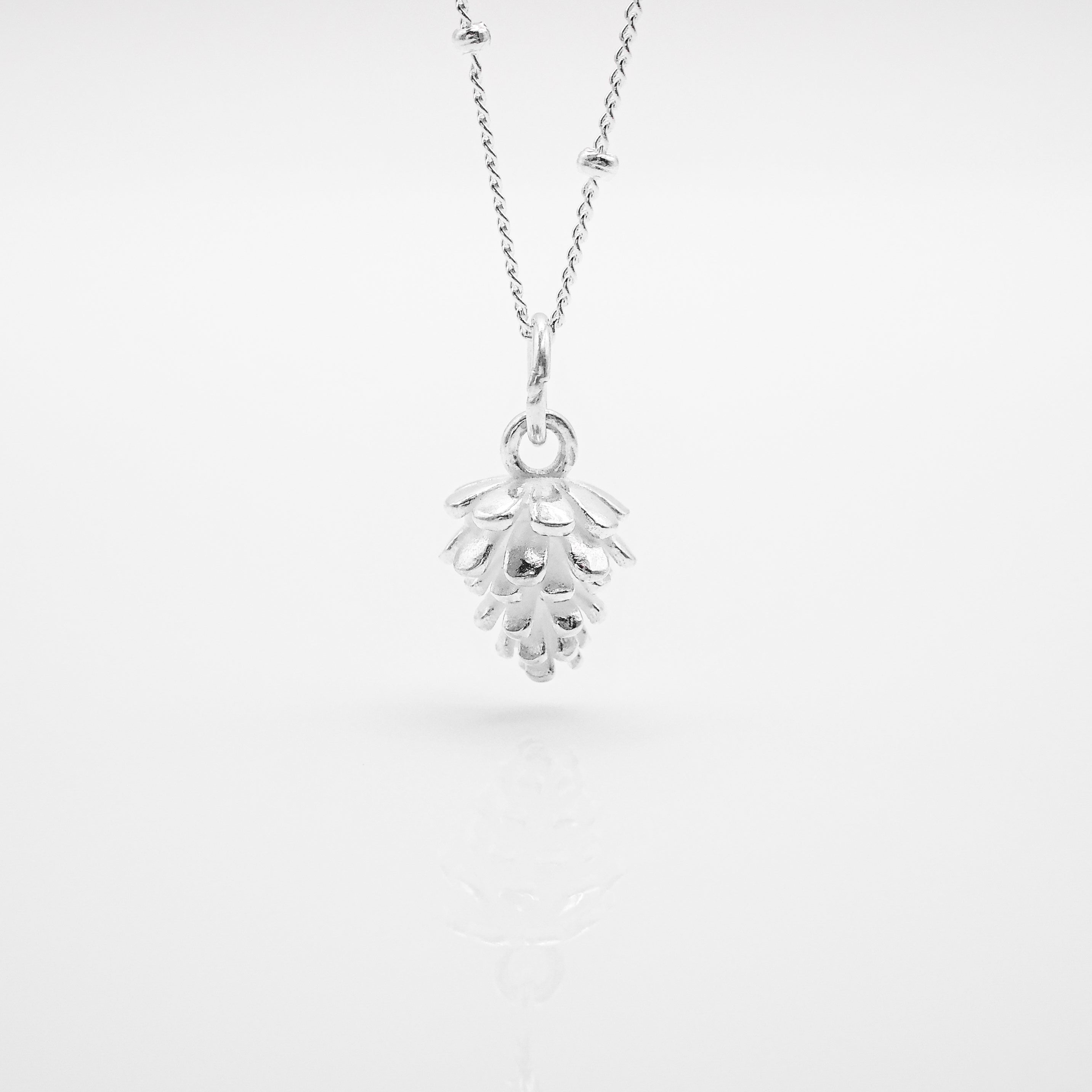 925 925 Sterling Silver Tiny Pinecone Necklace Ginkawa Design 925-925-sterling-silver-tiny-pinecone-necklace-ginkawa-design