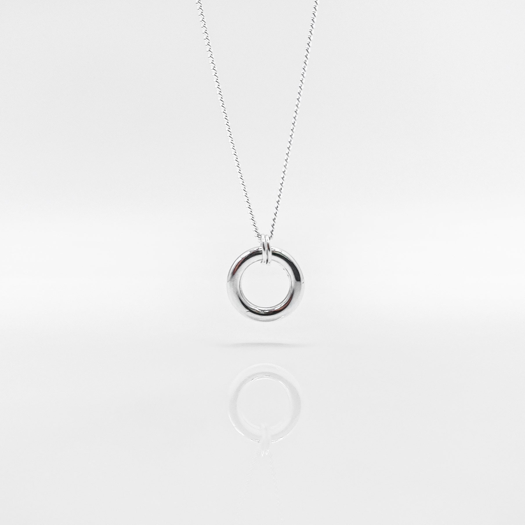 925純銀甜甜圈項鍊 925 Sterling Silver Donut Necklace – Ginkawa Design